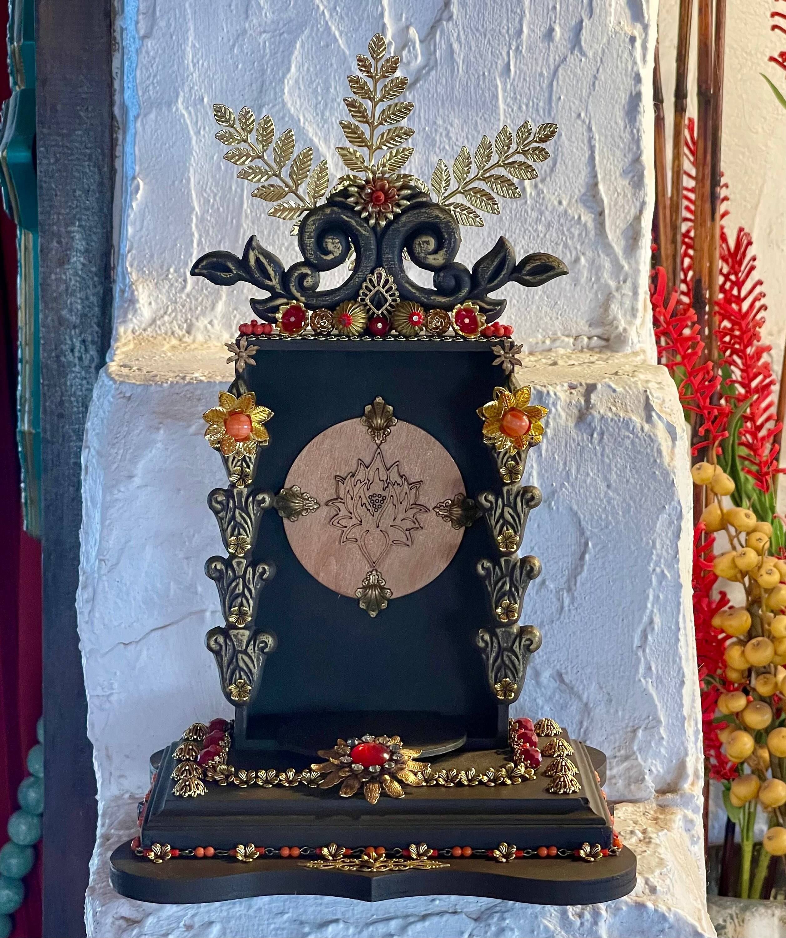 Lotus Table Shrine, Altar, Nicho. Spirit Box, Dedicated Memorial Space ...