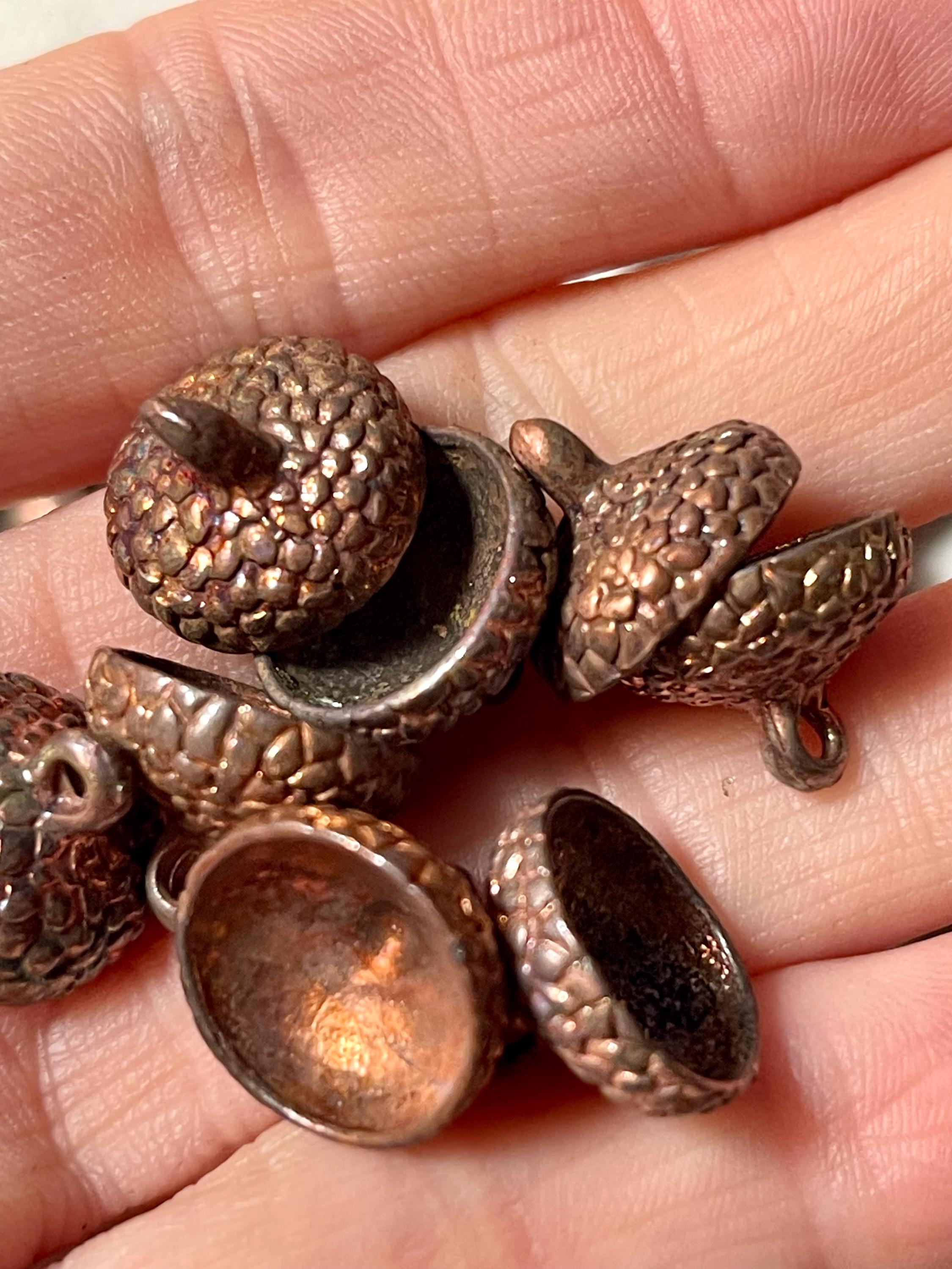 Acorns Tops!! 15mm X 11mm, Rusty Patina, No Two Are Alike. Glue on Tops ...