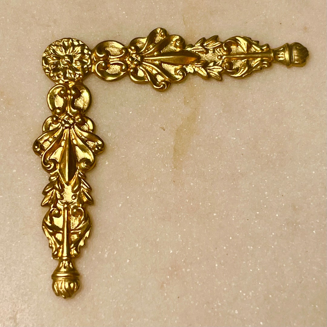 Solid Brass Stamping, Large Corner Stamping, Nice Weight and Feel, as ...