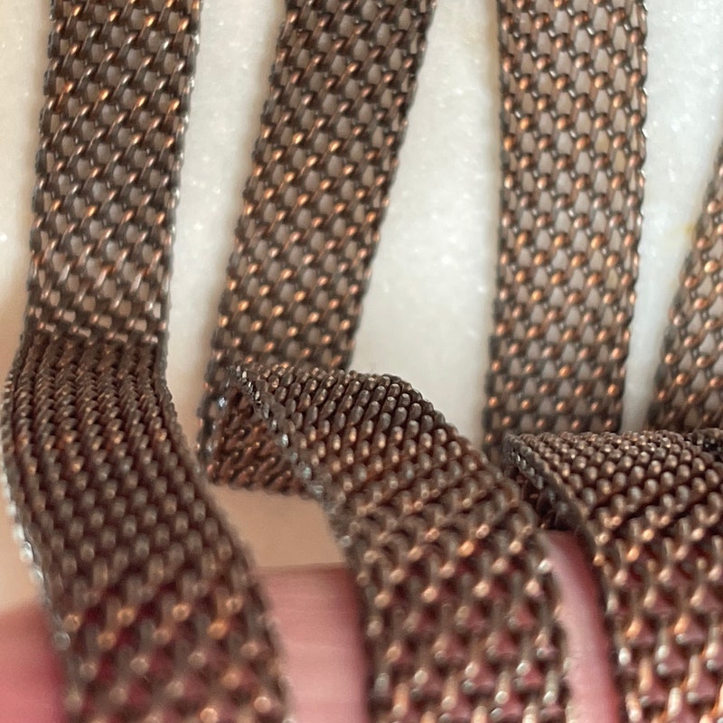 Copper Mesh Necklace - Etsy