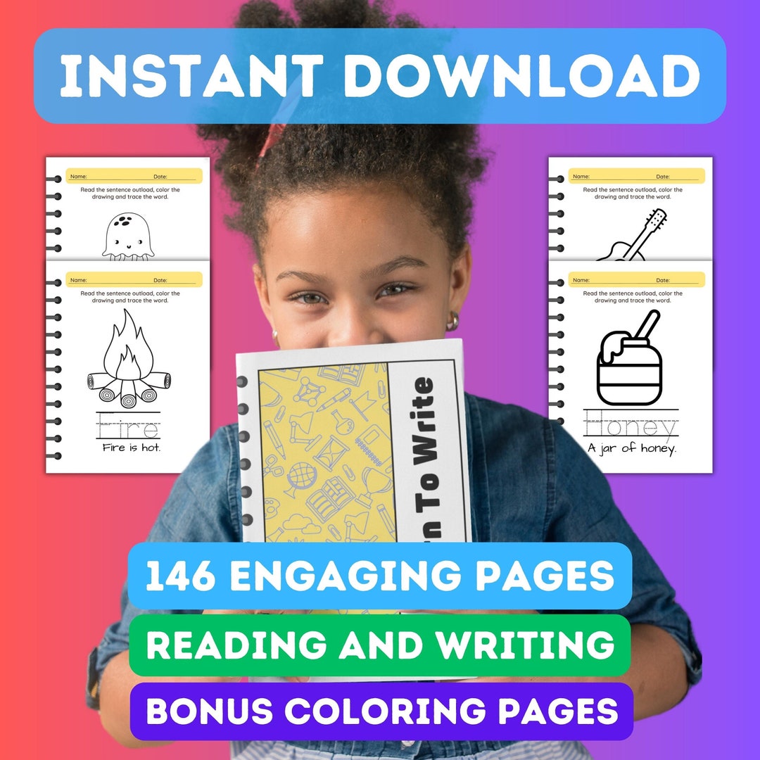 Pre-k Learning Book Instant Download | Homeschool Curriculum | Learn to ...