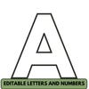 Large Alphabet Bubble Letters for Classroom Big Letters and Numbers ...