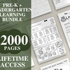 Pre-k Worksheets, Kindergarten Workbook, Learning Binder PDF, Printable ...