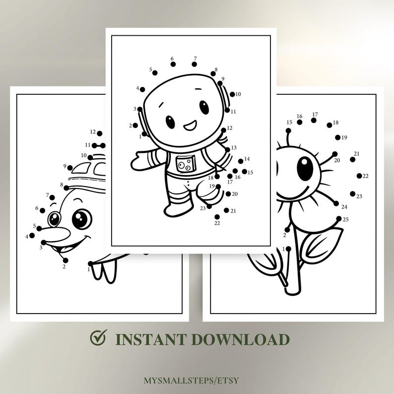 Dot to Dot Printables for Ages 3–5, Connect the Dots Activities ...