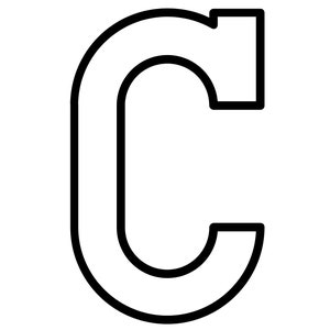 Large Alphabet Outline Letters for Classroom Editable Size Big Numbers ...