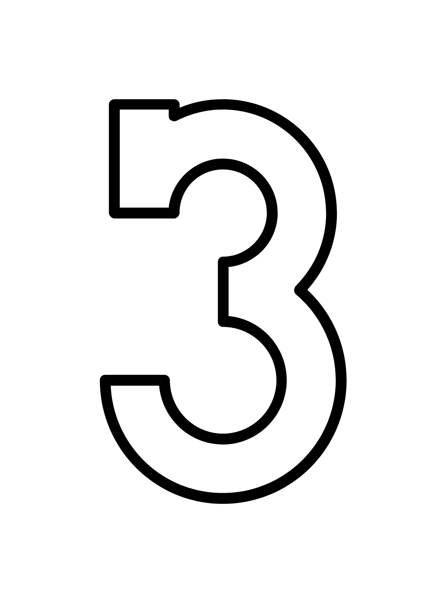 Large Numbers for Classroom Big Number Templates Printable Block ...