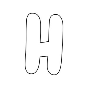 Large Alphabet Bubble Letters for Classroom Editable Size Big Letters ...