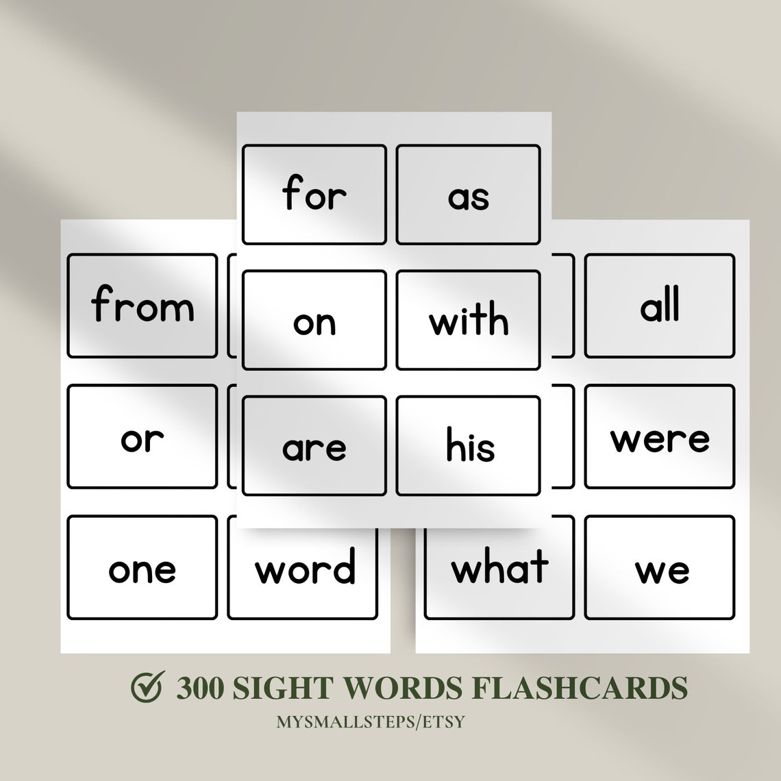 Sight Word Practice Bundle, Printable Sight Words Worksheets, High ...