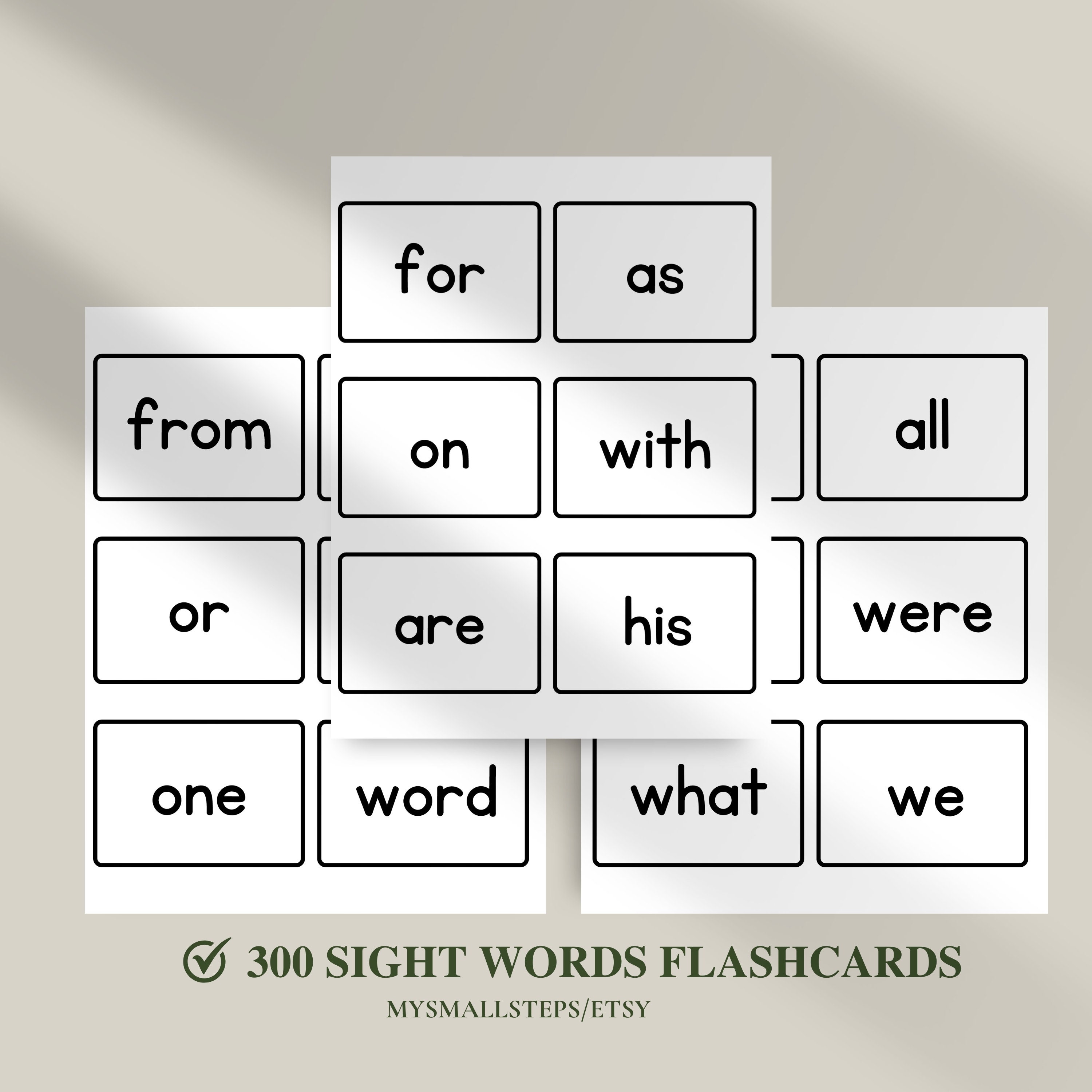 Sight Word Practice Bundle, Printable Sight Words Worksheets, High ...