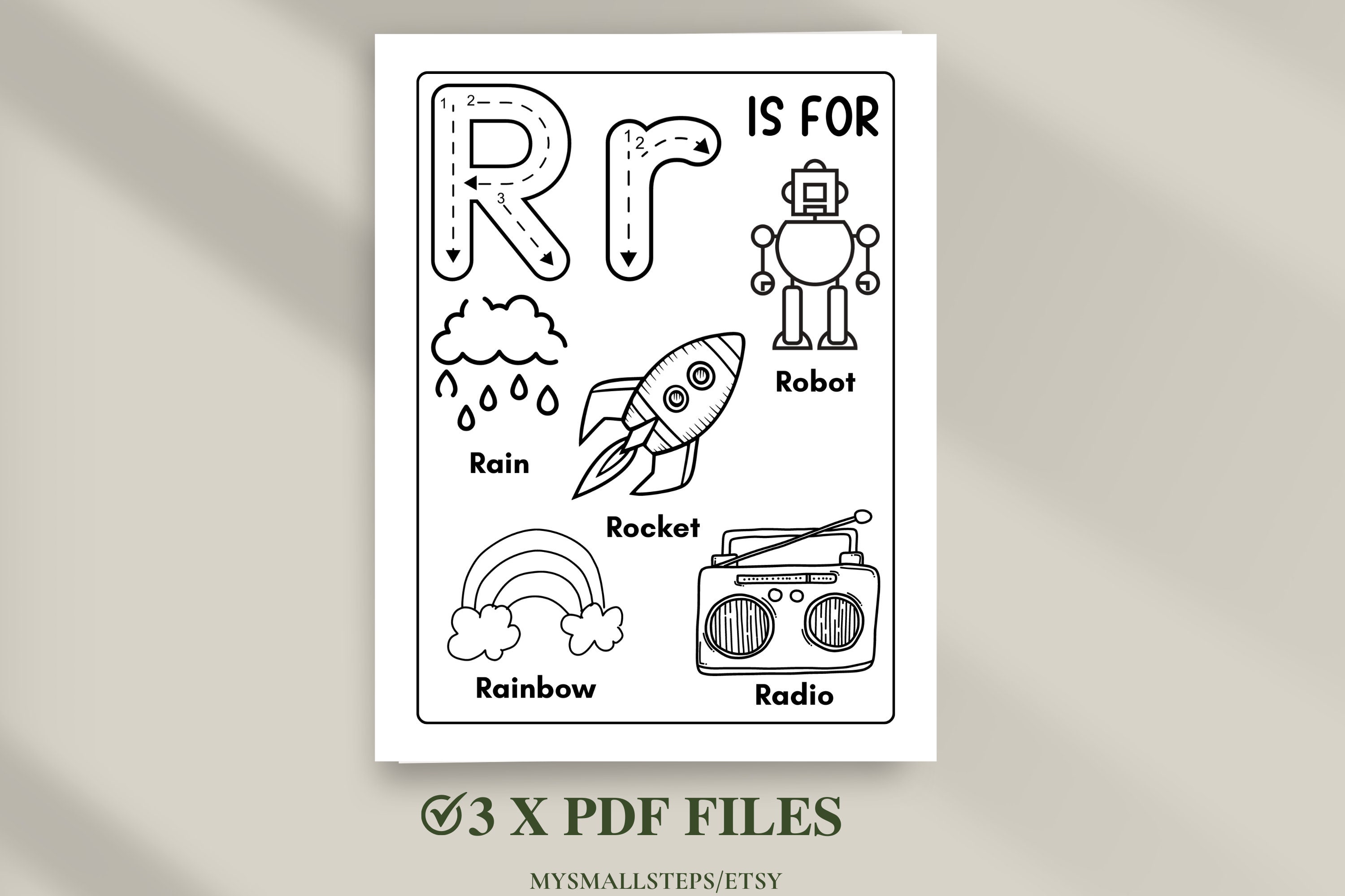 100 Alphabet Coloring Pages, ABC Coloring Book, Kindergarten Worksheets ...