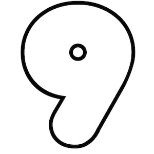 Large Bubble Numbers for Classroom Big Number Templates Printable Block ...