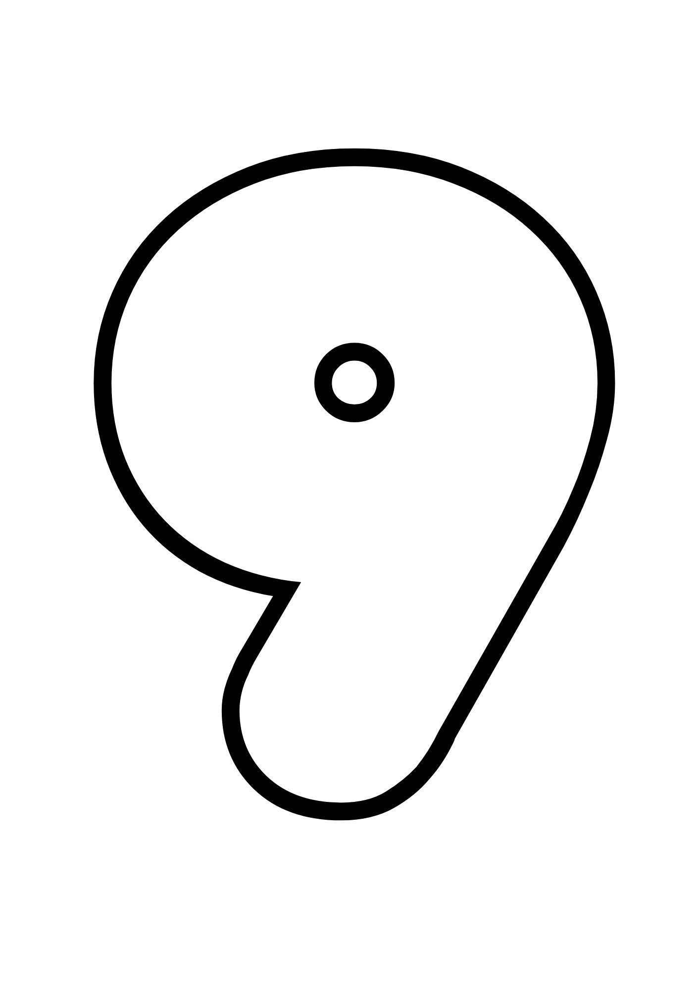 Large Bubble Numbers for Classroom Big Number Templates Printable Block ...