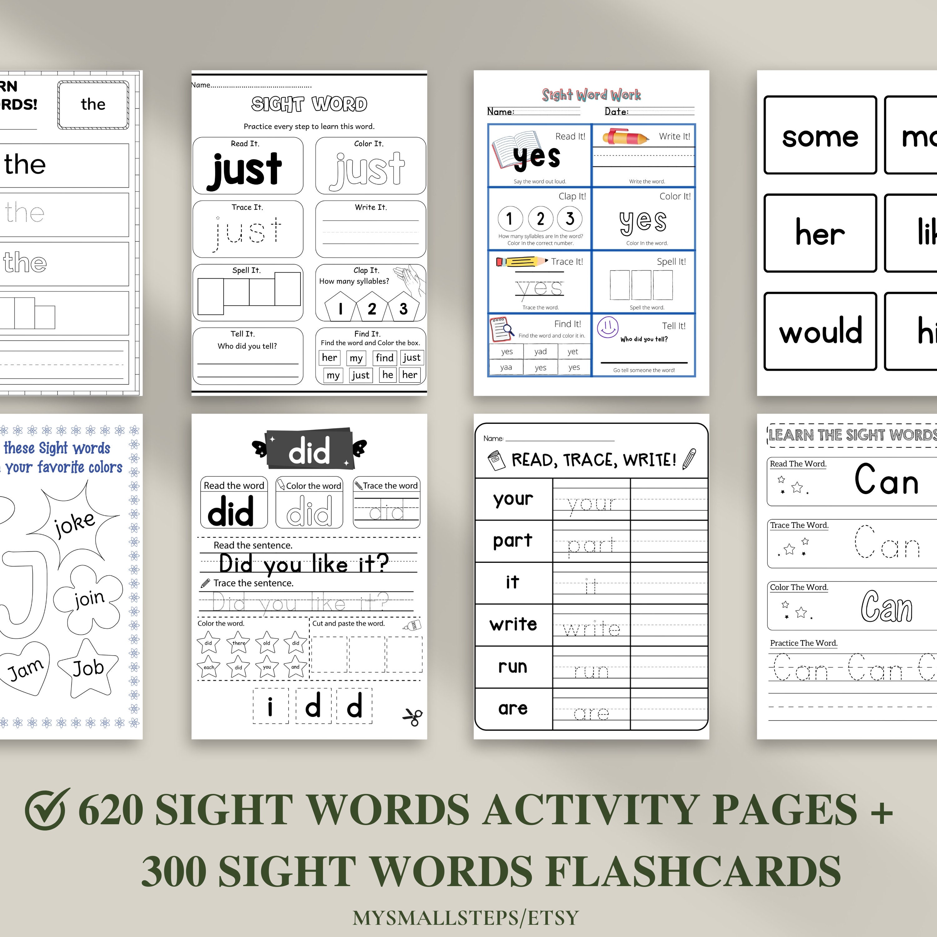 Busy Book Printable, Preschool Kindergarten Learning Bundle, Pre-k ...