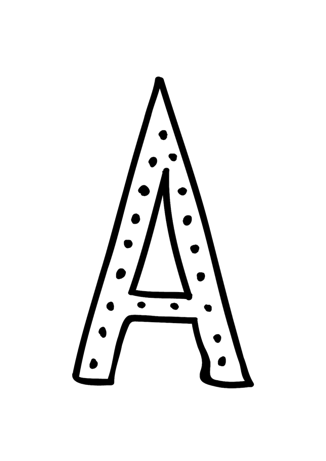 Large Printable Alphabet Letters for Classroom 8 Inch Big Number ...