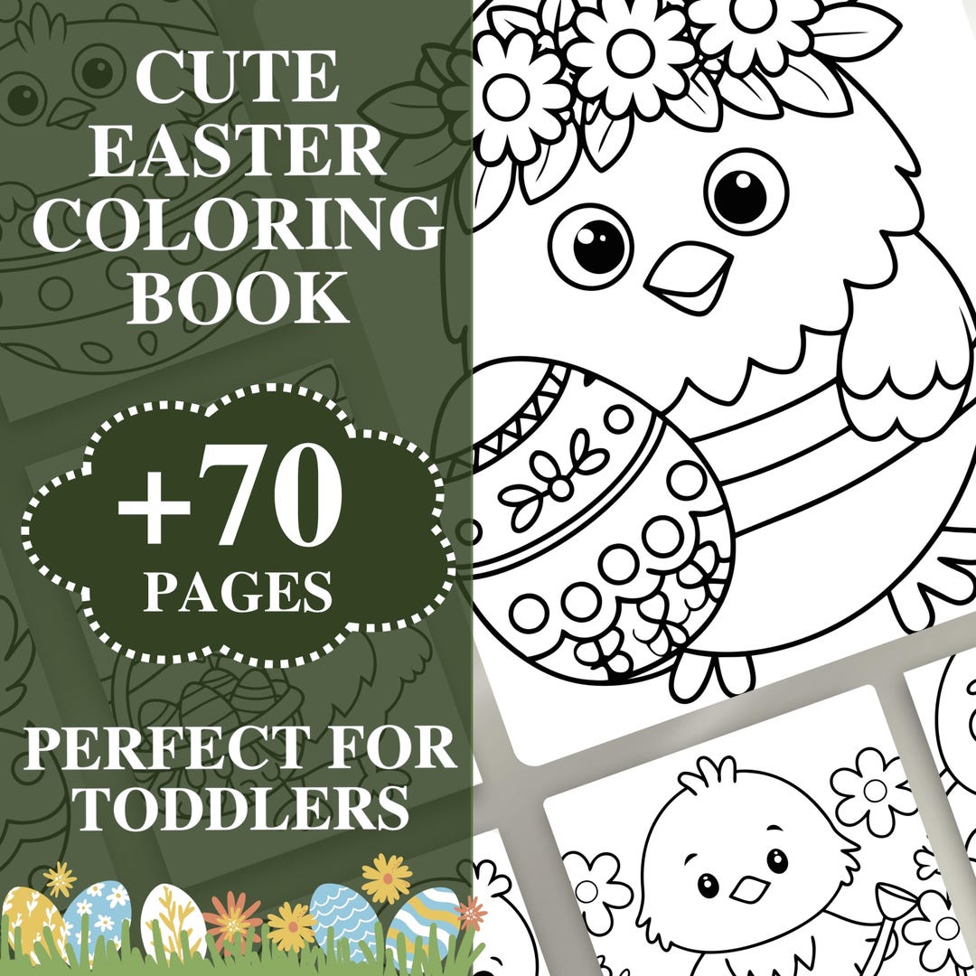Easter Coloring Pages for Kids, Easter Toddlers and Kindergarten ...