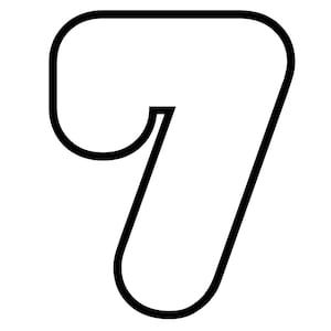 Large Bubble Numbers for Classroom Big Number Templates Printable Block ...