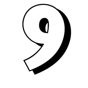 Large 3D Numbers for Classroom Big Bubble Number Templates Printable ...