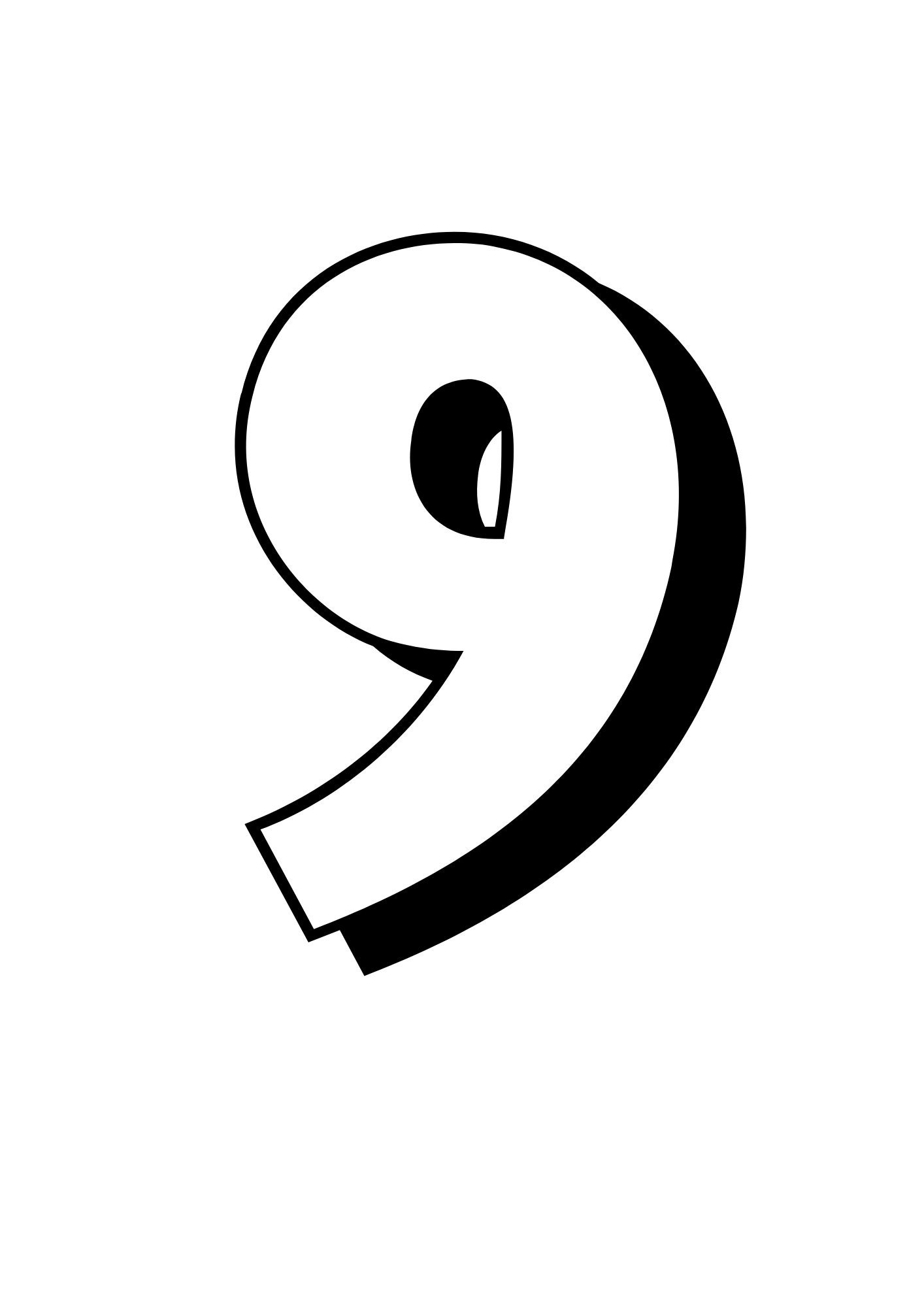 Large 3D Numbers for Classroom Big Bubble Number Templates Printable ...