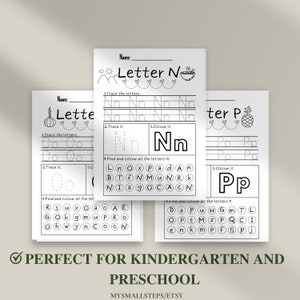 Printable Alphabet Worksheets, ABC Activity Book, Letter of the Week, A ...