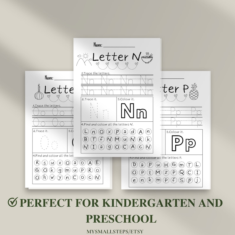 Printable Alphabet Worksheets, ABC Activity Book, Letter of the Week, A ...