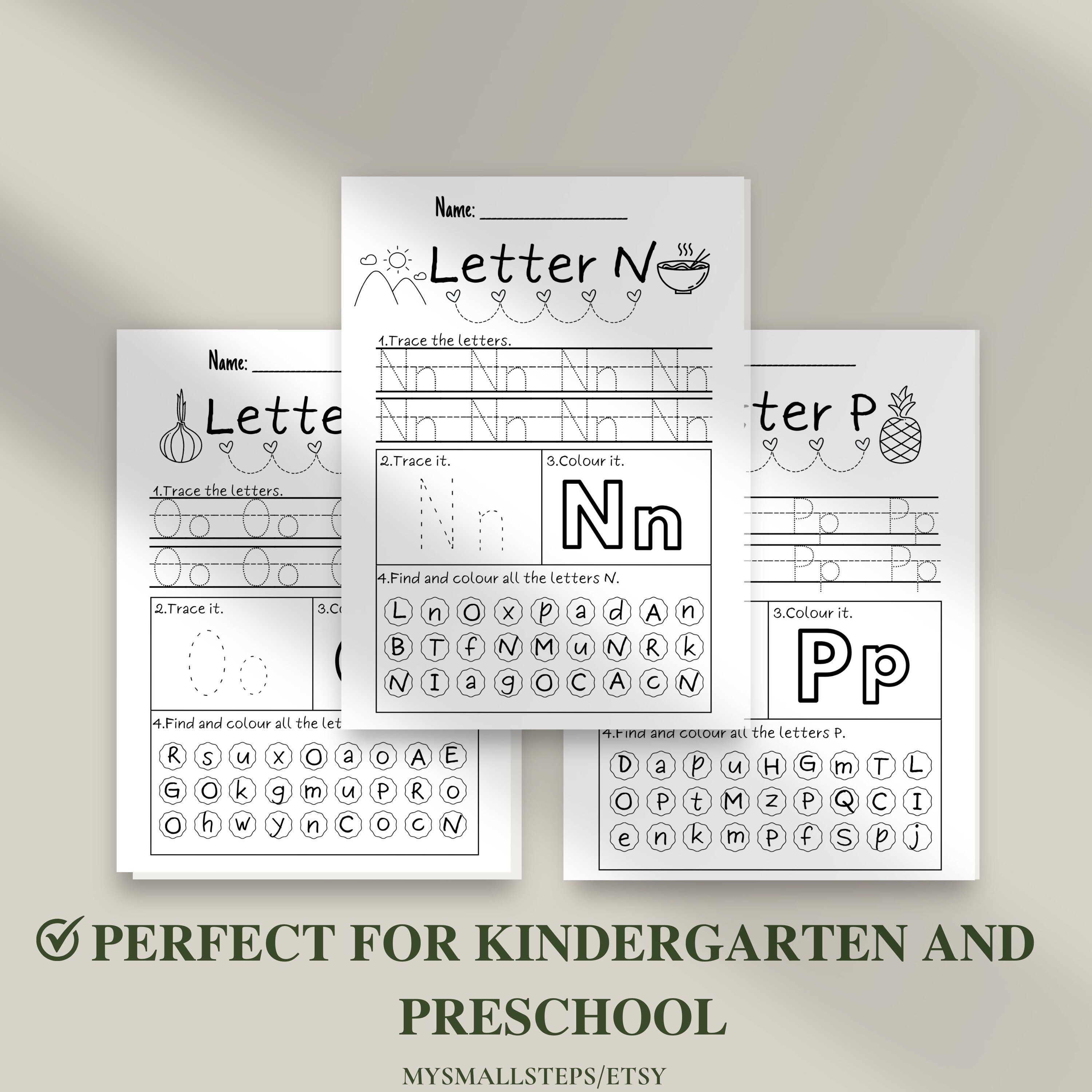 Printable Alphabet Worksheets, ABC Activity Book, Letter of the Week ...