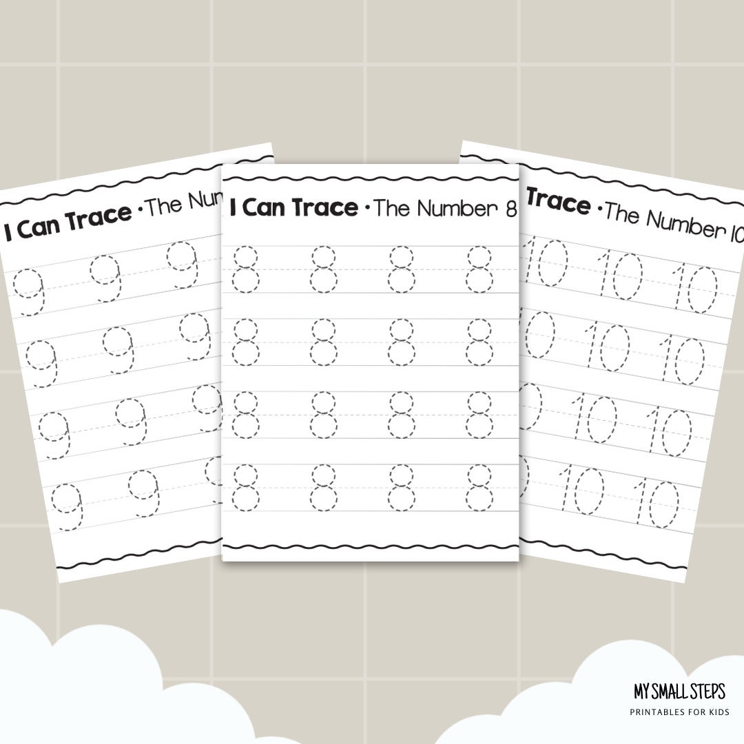 90 Tracing Worksheets for Preschool, Lines Trace Pages Printable ...