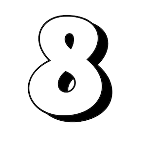 Large 3D Numbers for Classroom Big Bubble Number Templates Printable ...