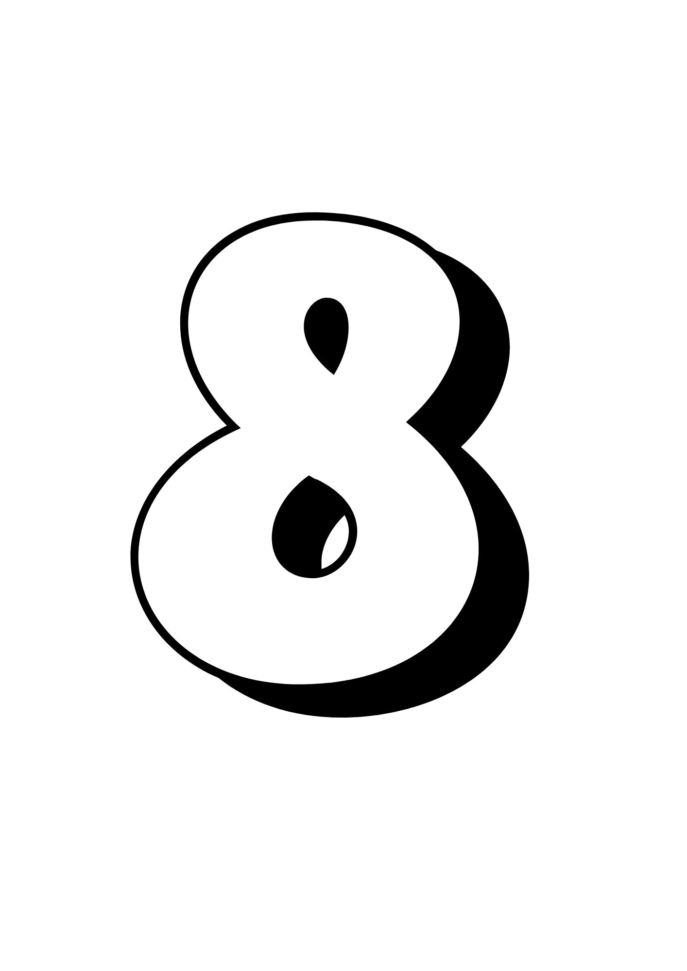 Large 3D Numbers for Classroom Big Bubble Number Templates Printable ...