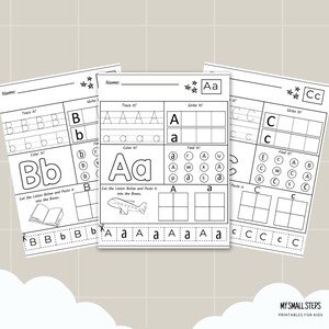 Printable ABC Worksheets, Alphabet Activity Pages, Preschool Letter of ...