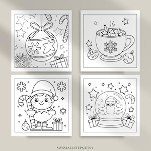Christmas Coloring Pages for Kids, Printable Preschool Christmas ...