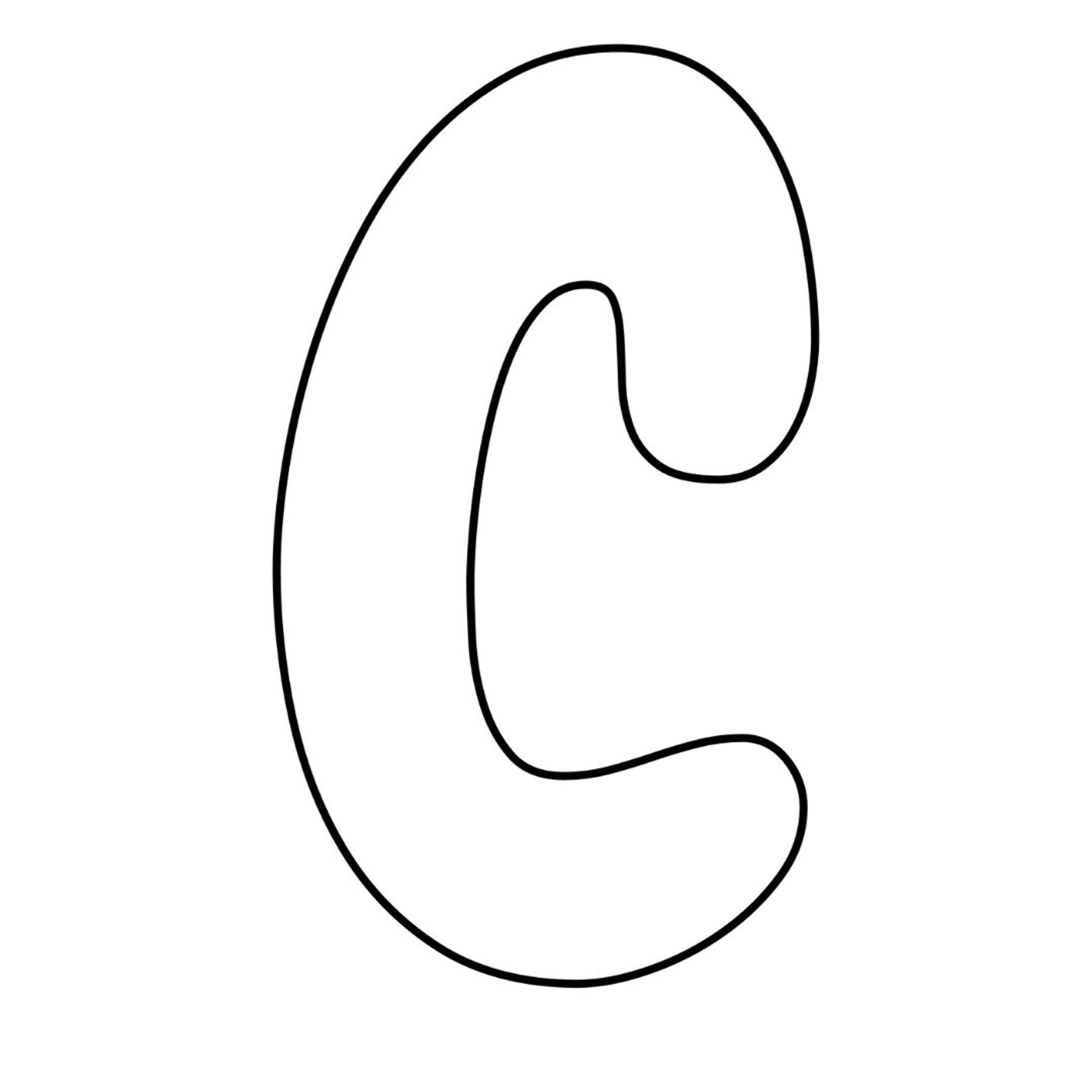 Large Alphabet Bubble Letters for Classroom Big Letters Templates ...