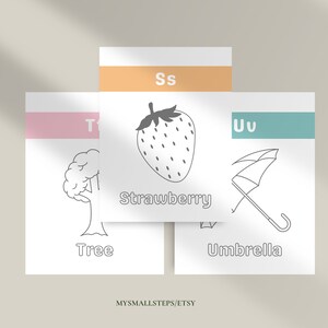 Alphabet Coloring Pages, Editable ABC Coloring Book, Kindergarten ...