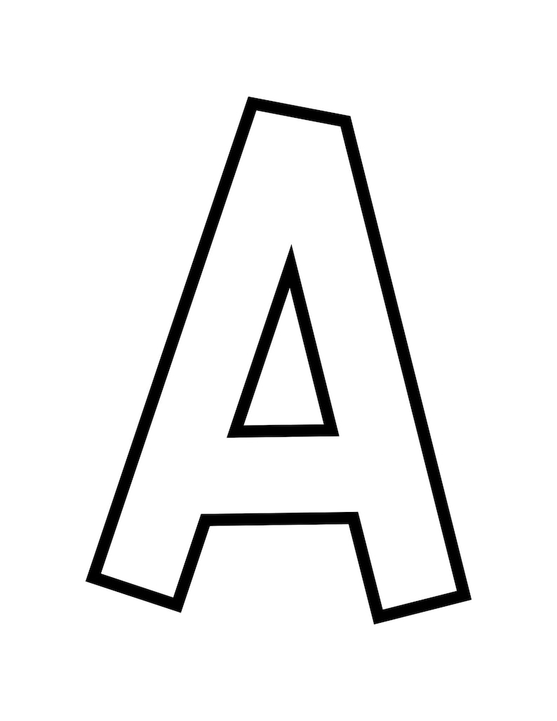Large Printable Letters for Classroom Big Alphabet Letters Templates ...