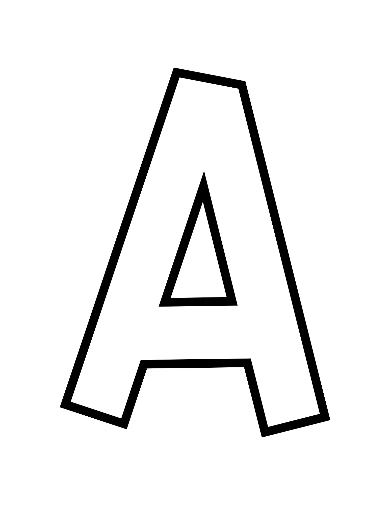 Large Printable Letters for Classroom Big Alphabet Letters Templates ...