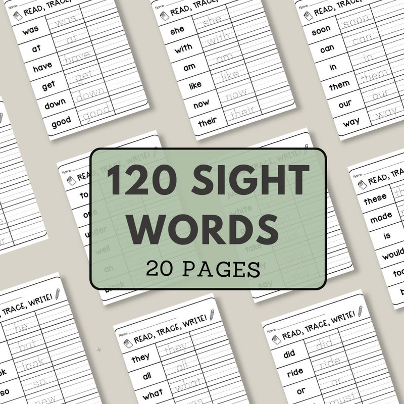 Sight Words - Etsy