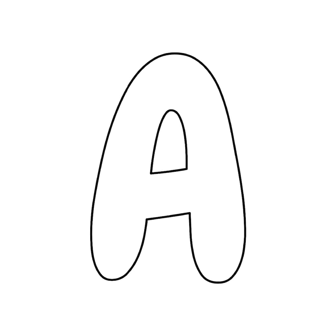 Large Alphabet Bubble Letters for Classroom Big Letters and Numbers ...