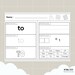 50 Printable Sight Words, Kindergarten Sight Word Worksheets, Preschool ...