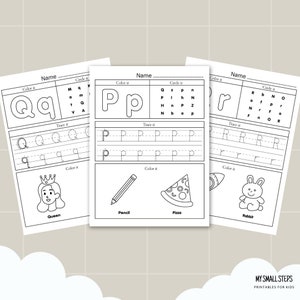 Letter of the Day Worksheets, 26 Printable Alphabet Practice Sheets ...
