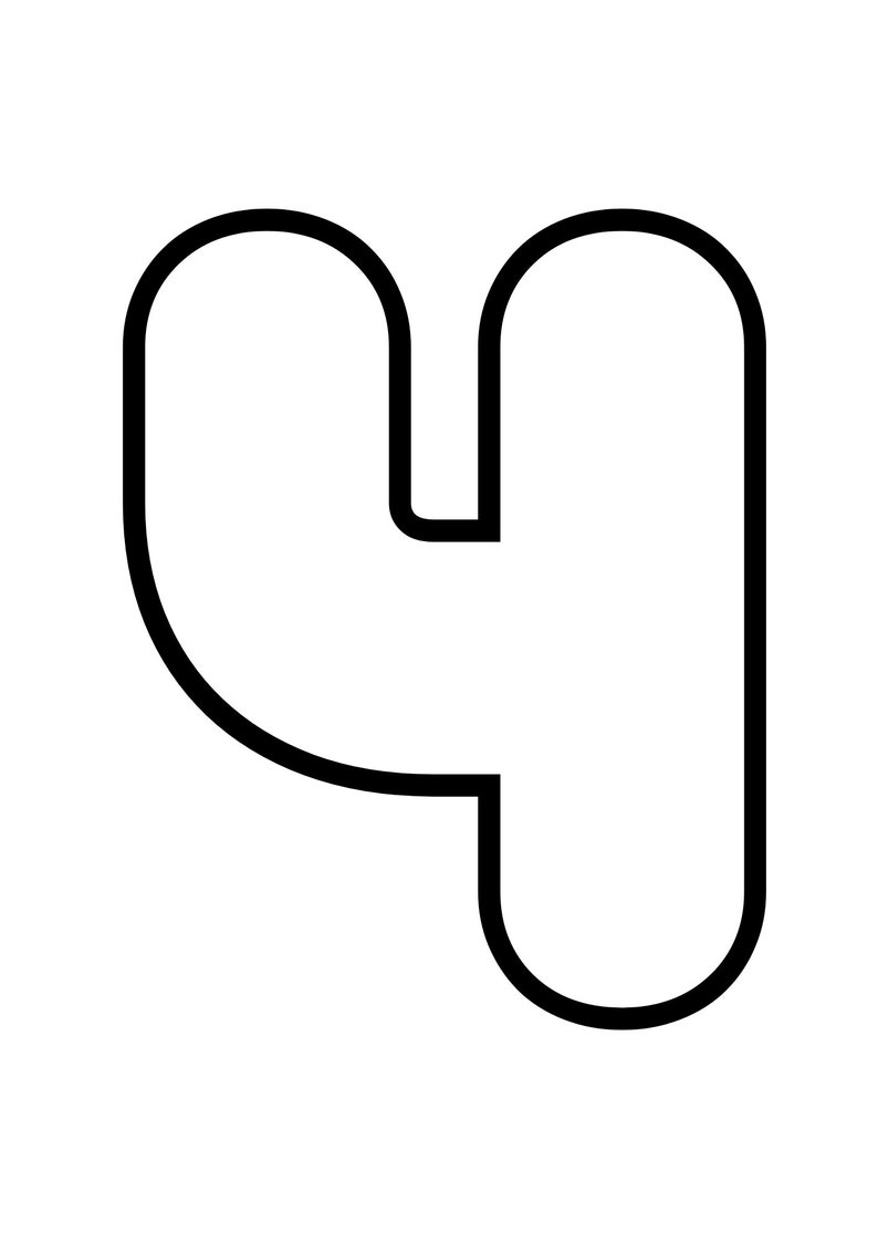 Large Bubble Numbers for Classroom Big Number Templates Printable Block ...