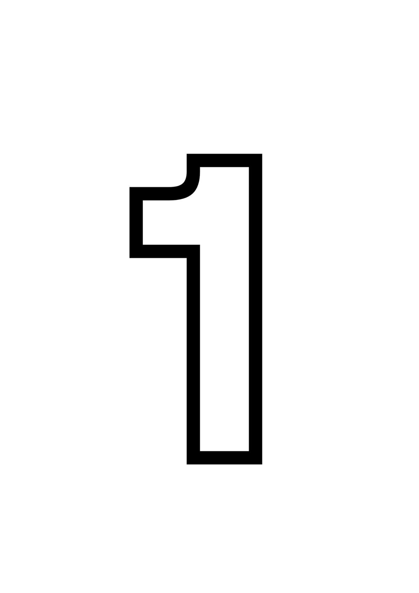 Large Bubble Numbers for Classroom Big Number Templates Printable Block ...