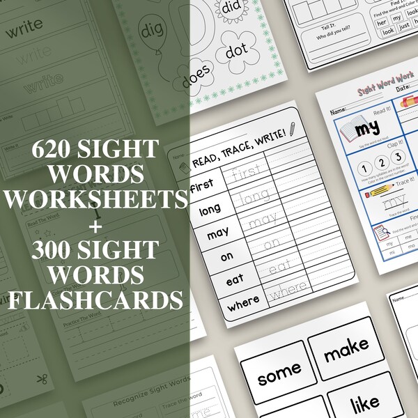 Sight Words - Etsy