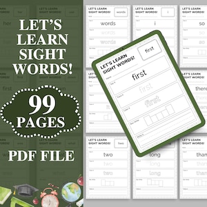 Printable Sight Words Worksheets, Fry First Hundred Sight Word Work ...