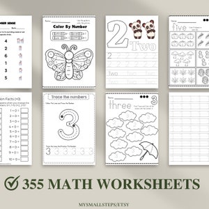 Pre-k Worksheets, Kindergarten Workbook, Learning Binder PDF, Printable ...