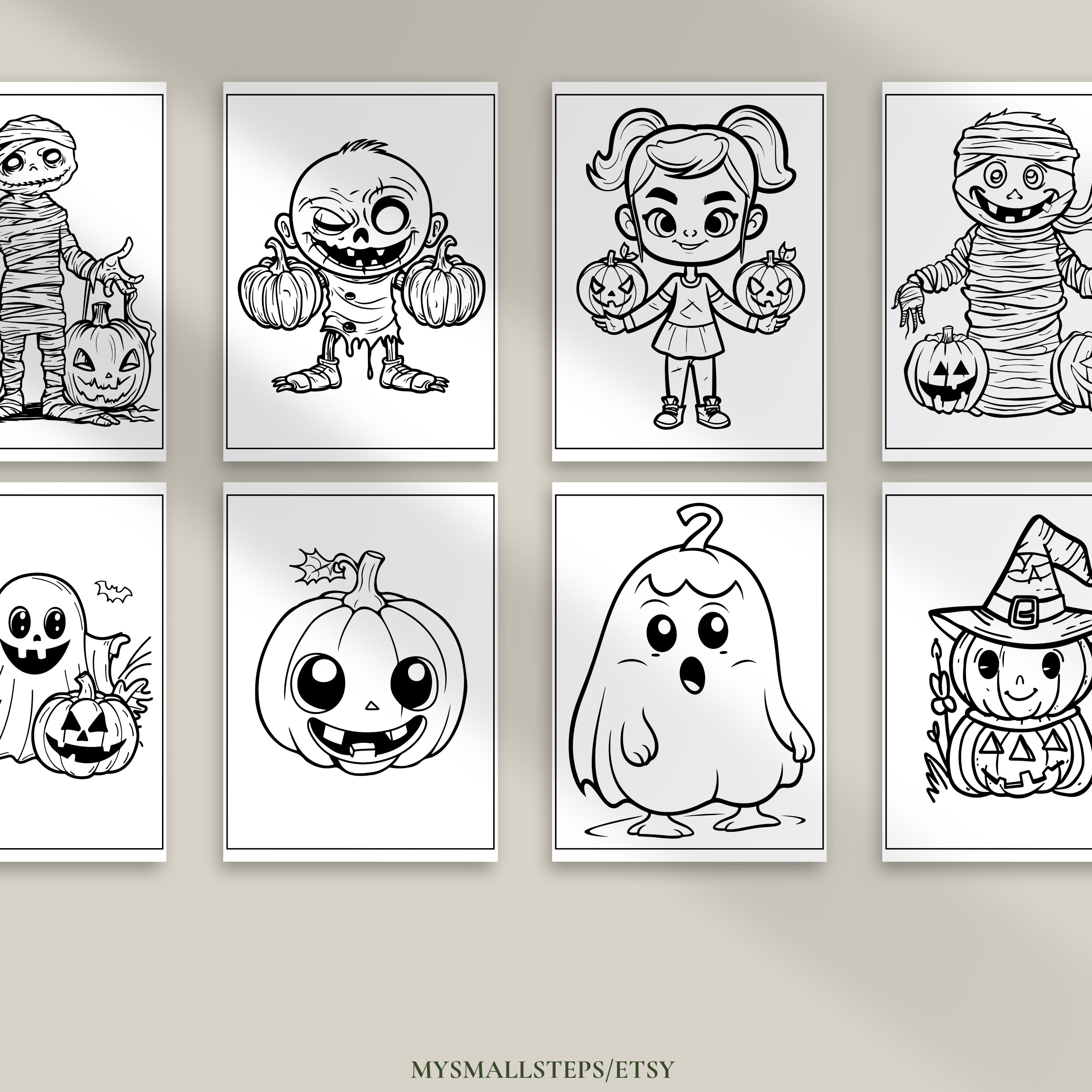 Halloween Coloring Pages for Kids, Printable Fall Coloring Sheets ...