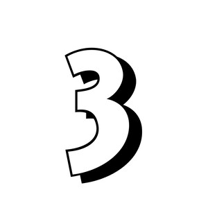 Large 3D Numbers for Classroom Big Bubble Number Templates Printable ...