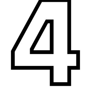 Large Bubble Numbers for Classroom Big Number Templates Printable Block ...