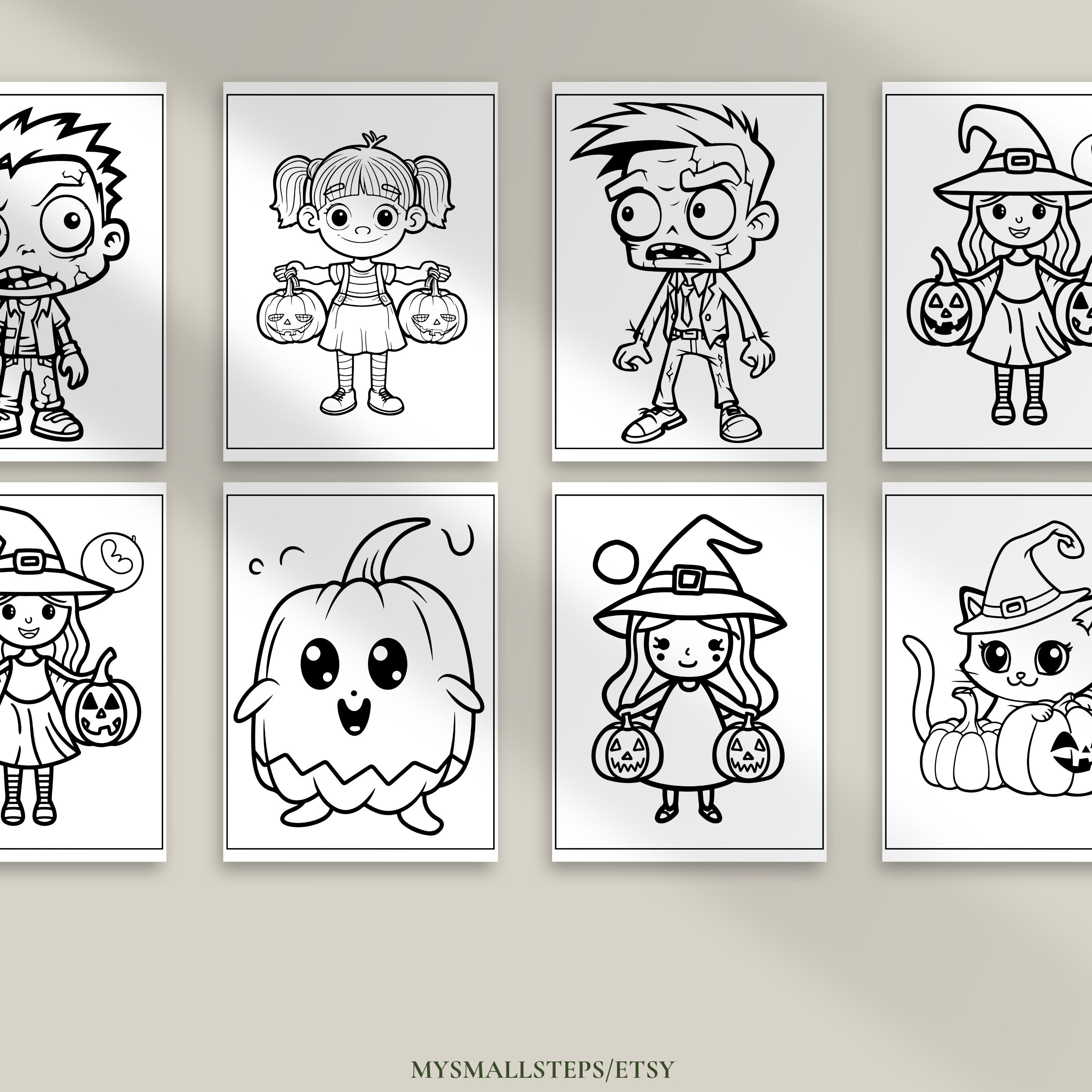 Halloween Coloring Pages for Kids, Printable Fall Coloring Sheets ...