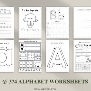Pre-k Worksheets, Kindergarten Workbook, Learning Binder PDF, Printable ...