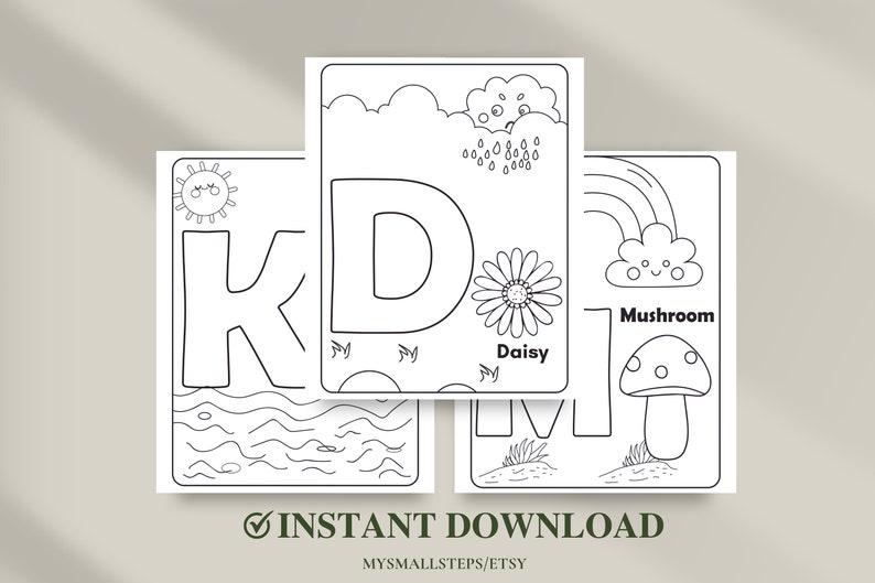 100 Alphabet Coloring Pages, ABC Coloring Book, Kindergarten Worksheets ...