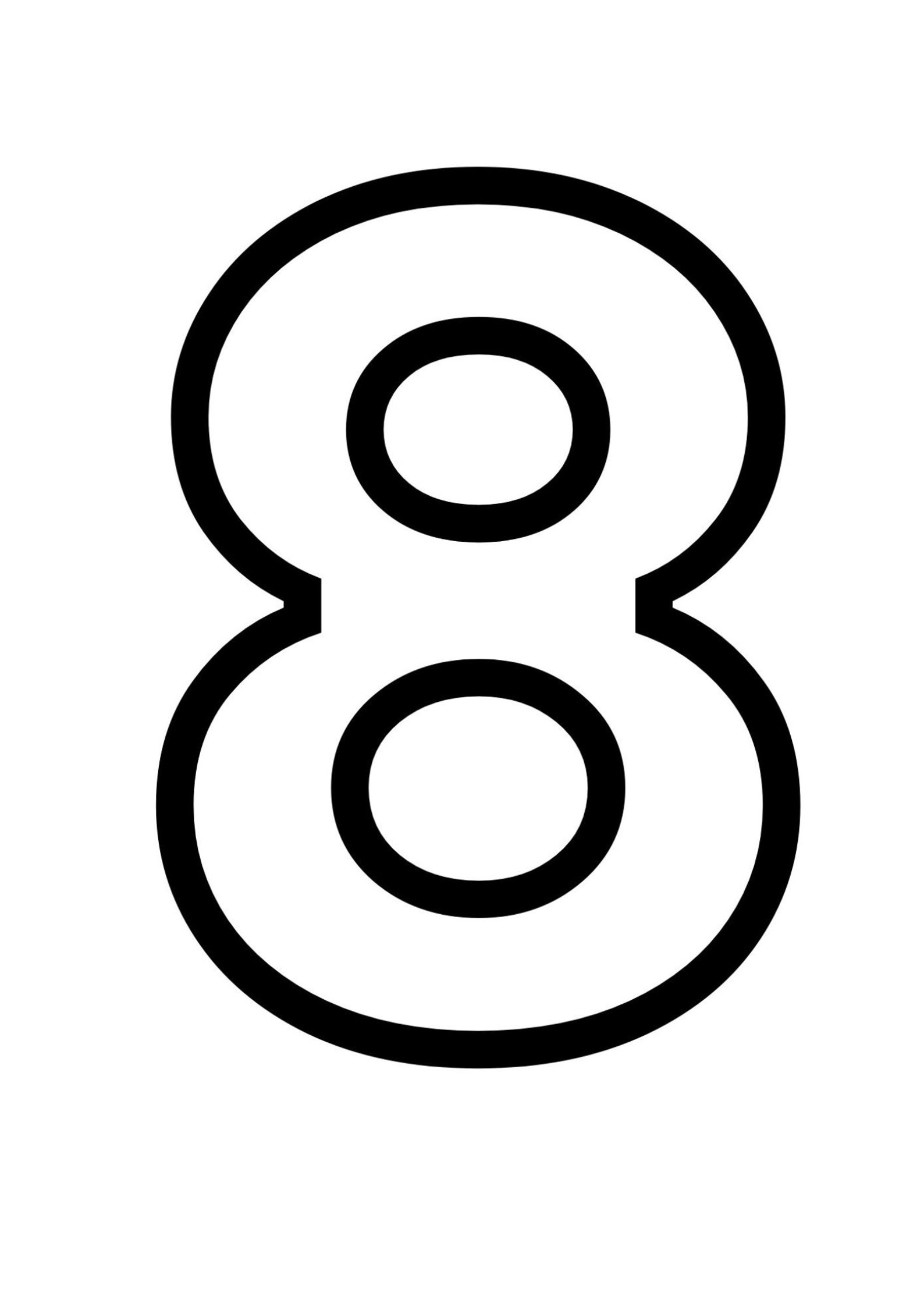 Large Bubble Numbers 0-9, Printable Block Numbers (PDF) - Etsy